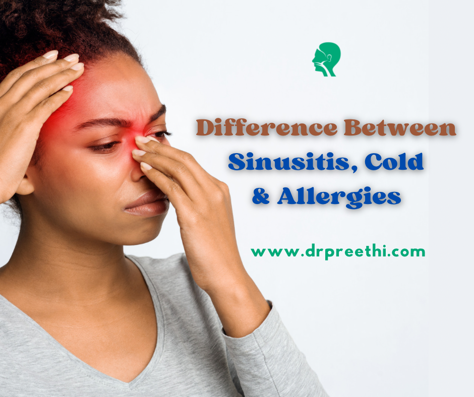 Difference between sinusitis, colds and allergies: Can sinus infections ...